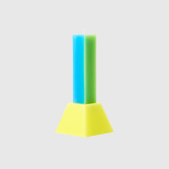 HAPPINESS Candle 1 Blue/Green | Yinka Ilori Objects